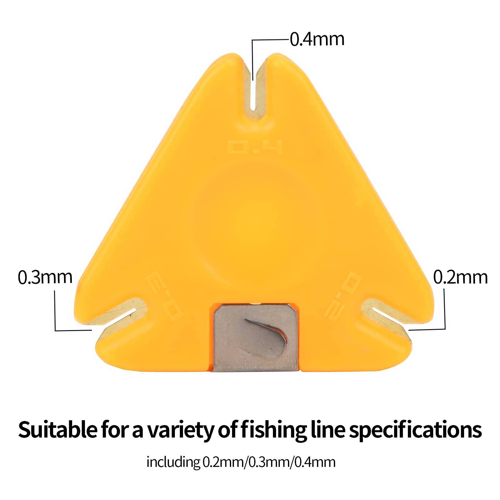 Dilwe Fishing Coated Braid Stripper, Fishing Coated Braid Stripper Tool Line Coated Removal Tool Line Cutter Fishing Accessory(Orange)