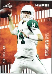 sam darnold 2018 leaf hype! football rookie 25 card lot new york #4a