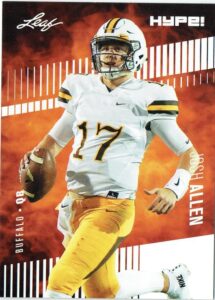 josh allen 2018 leaf hype! football rookie 25 card lot buffalo #5