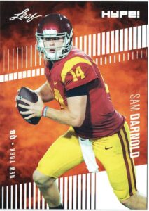 sam darnold 2018 leaf hype! football rookie 25 card lot new york #4