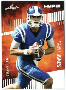 daniel jones 2019 leaf hype! #18 football 25 rookie card lot new york