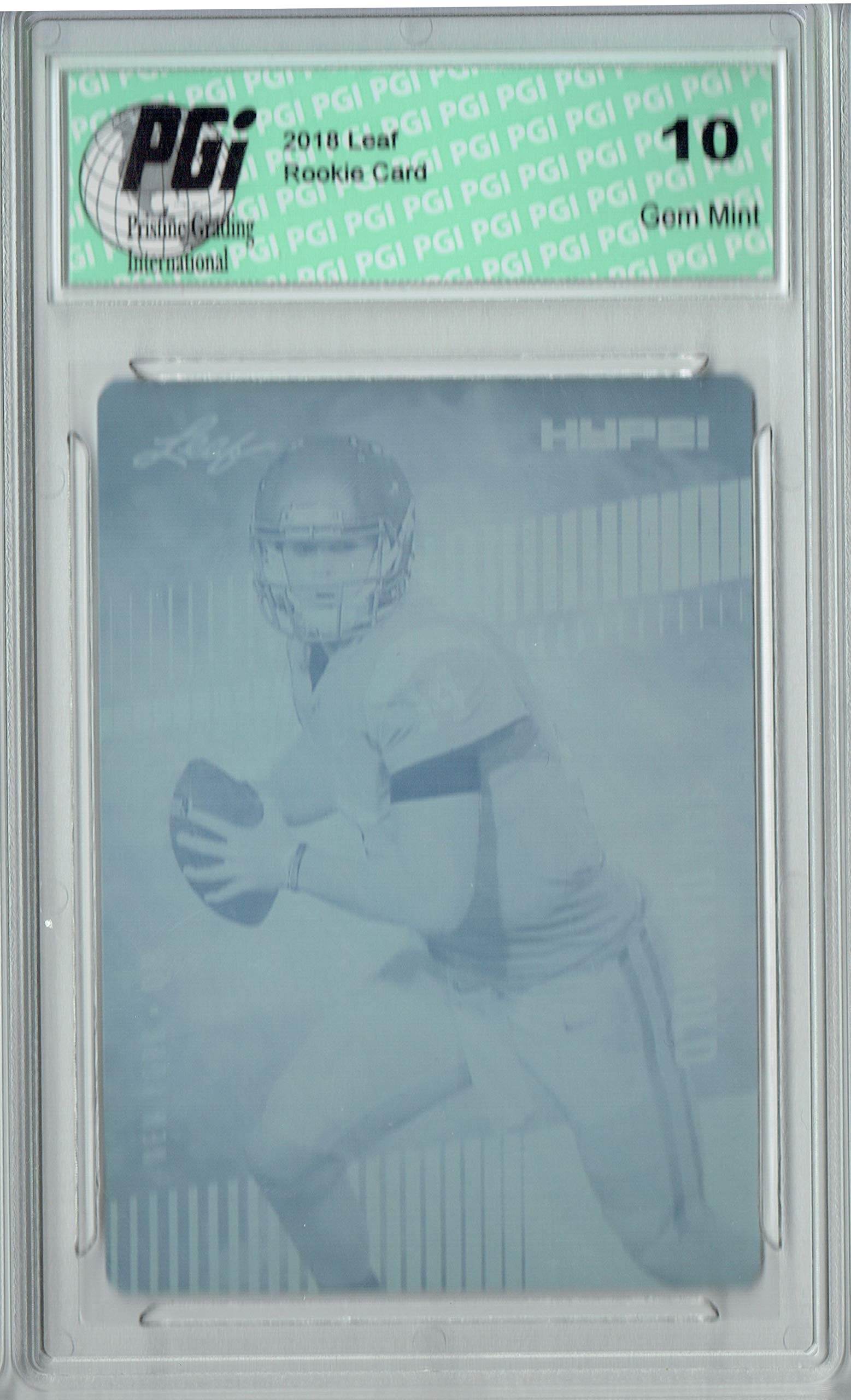 Sam Darnold 2018 Leaf HYPE! #4 Rare Cyan Plate 1 of 1 Rookie Card PGI 10