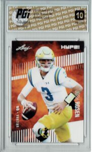 josh rosen 2018 leaf hype! #6 pristine 10 gem mint rookie card pgi 10