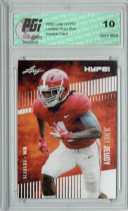 jerry jeudy 2020 leaf hype! #31 only 5000 made rookie card pgi 10