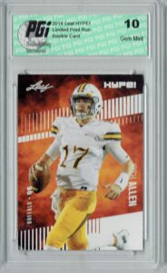 josh allen 2018 leaf hype! #5 only 5000 made rookie card pgi 10