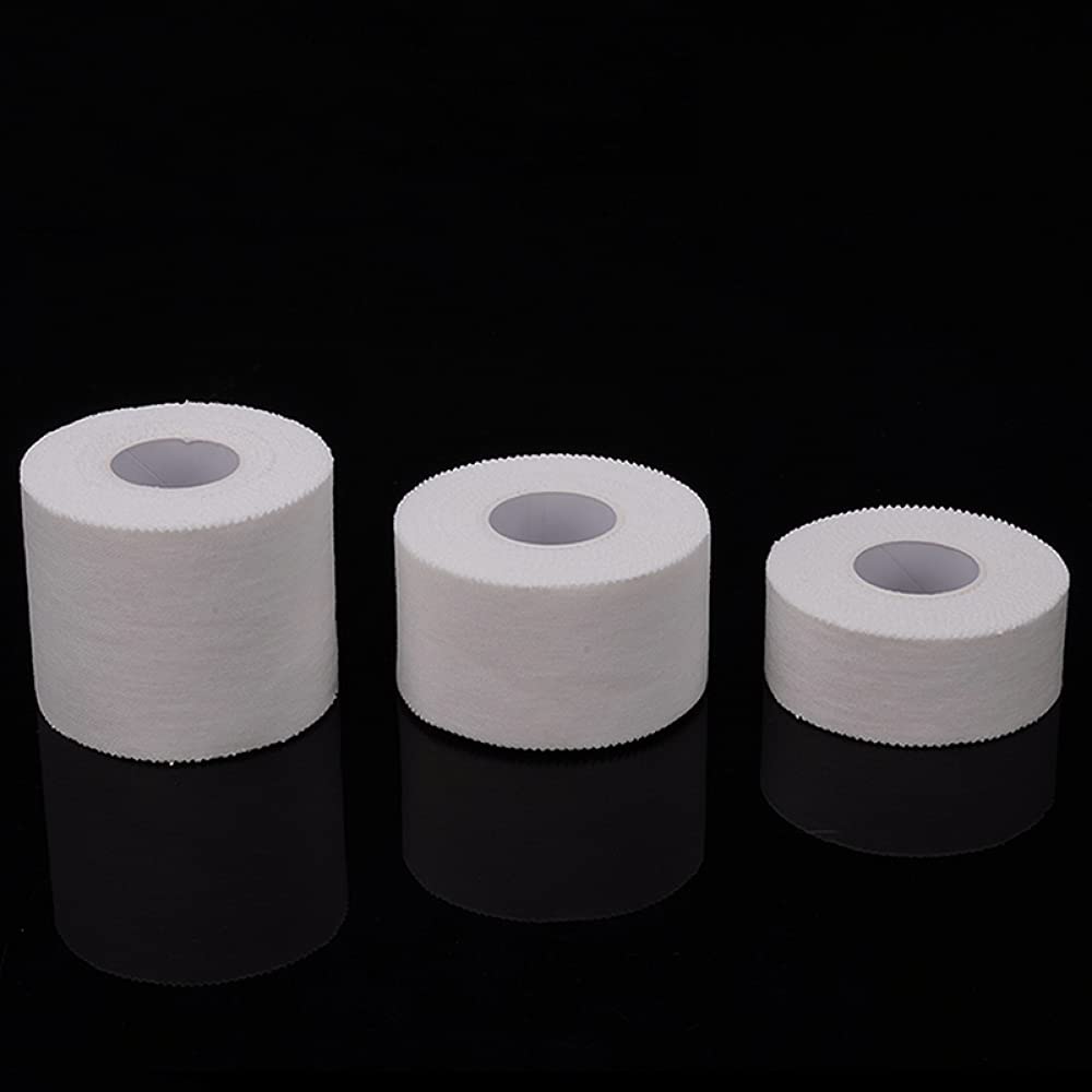 10M Length 50/38/25mm Cotton White Medical Tape Sport Binding Physio Muscle Elastic Bandage Strain Injury Support-50mm x 10m