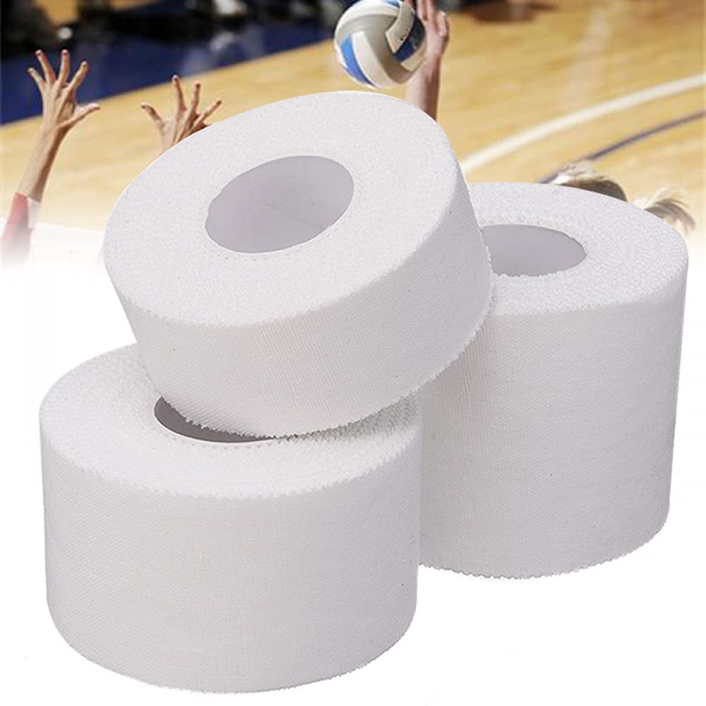 10M Length 50/38/25mm Cotton White Medical Tape Sport Binding Physio Muscle Elastic Bandage Strain Injury Support-50mm x 10m