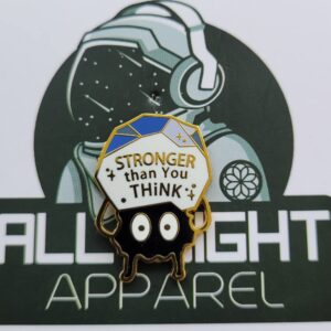 Stronger Than You Think Soot Sprite Enamel Pin Lapel Pins Brooch Hat