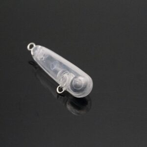 10PCS Unpainted Lure Blanks 2.09g 3.4cm Crankbait Simulation Blank Body Clear Hard Baits Trout Salmon Minnow Lure Popper Lures Topwater Freshwater 8427