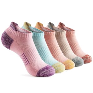 gonii ankle socks womens running athletic no show socks cushioned 5-pairs