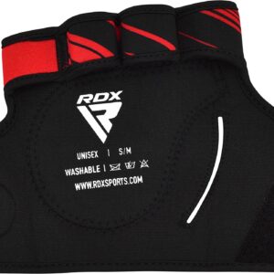 RDX Weight Lifting Gloves Grips, Workout Gym Fitness, Ventilated Anti-Slip Open Back Gripper, Deadlift Strength Training HIIT Exercise, Women Men Rowing Cycling Hanging Climbing Gymnastics Pull Ups