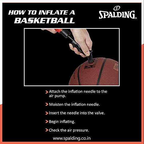 Spalding Basketball TF-250 Professional Basketball Spalding Basketball || Basketball with Pump || Basketball Combo || Basketball Size 6-7 Basketball for Men Full Size (7+Pump)