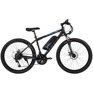 Huffy E4880 Transic + Adult 26” Pedal-Assist Electric Mountain Bike – 36V, 350W, Black