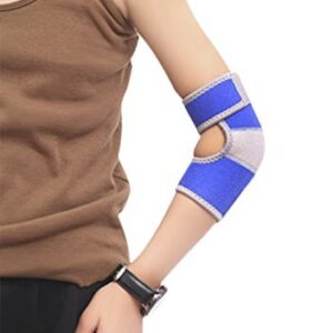 Kids Adjustable Elbow Support Brace Compression Arm Elbow Protector Pad Non-slip Sport Elbow Wrap Sleeve Arm Guard Strap Band for Arthritic Pain Relief, Injury Rehabilitation