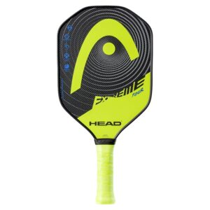 head extreme tour pickleball paddle, yellow, 3 7/8" grip