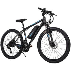 huffy e4880 transic + adult 26” pedal-assist electric mountain bike – 36v, 350w, black