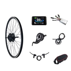 zyxu electric bicycle conversion kit 24v250w 16" 20" 24" 26" 27.5" 28" 29" 700c rear drive spinning motor e-bike cycling hub motor with lcd8h display,700c