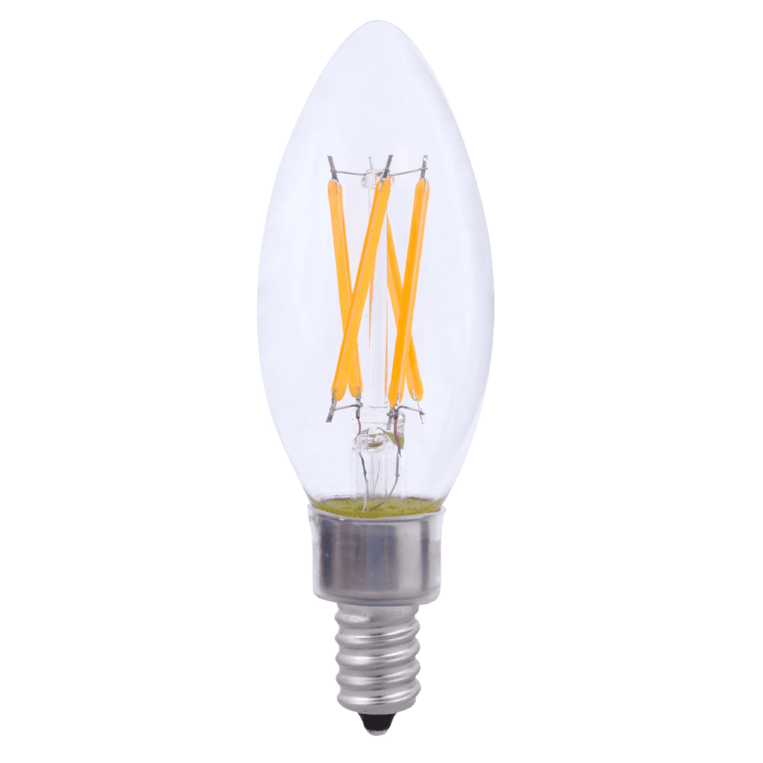 Goodlite C32 LED Chandelier Bulb, Torpedo Tip, 7W (80W Equal), Dimmable, 800 Lumens, Neutral White 3500k, 15k Hrs, Eco-Friendly, Ideal for Candelabra & Decorative Lighting, E12 Base, 1ct. (G-20144)