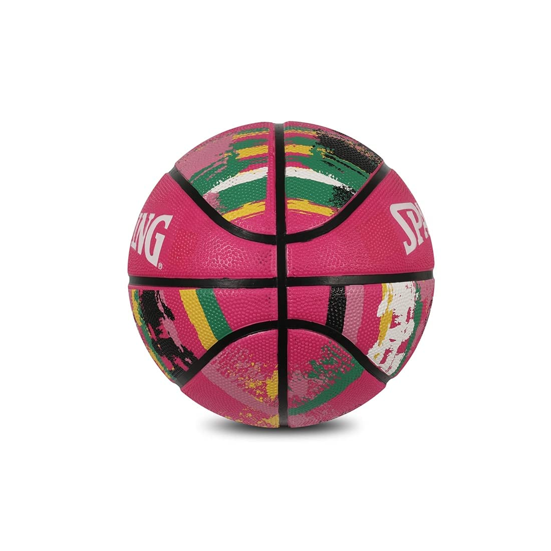 Spalding Marble Pink Women Basketball Ball Size 6 with Ball Inflating Air Pump