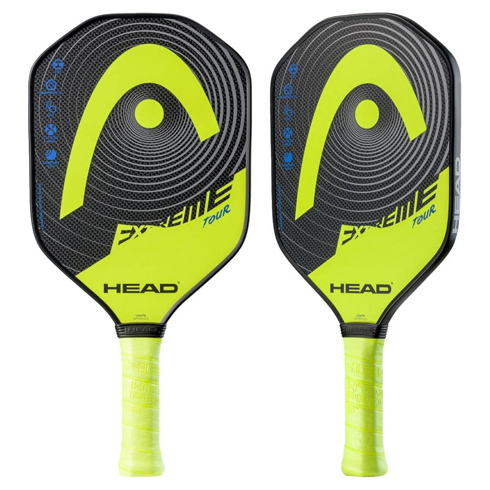 HEAD Extreme Tour Pickleball Paddle, Yellow, 3 7/8" Grip