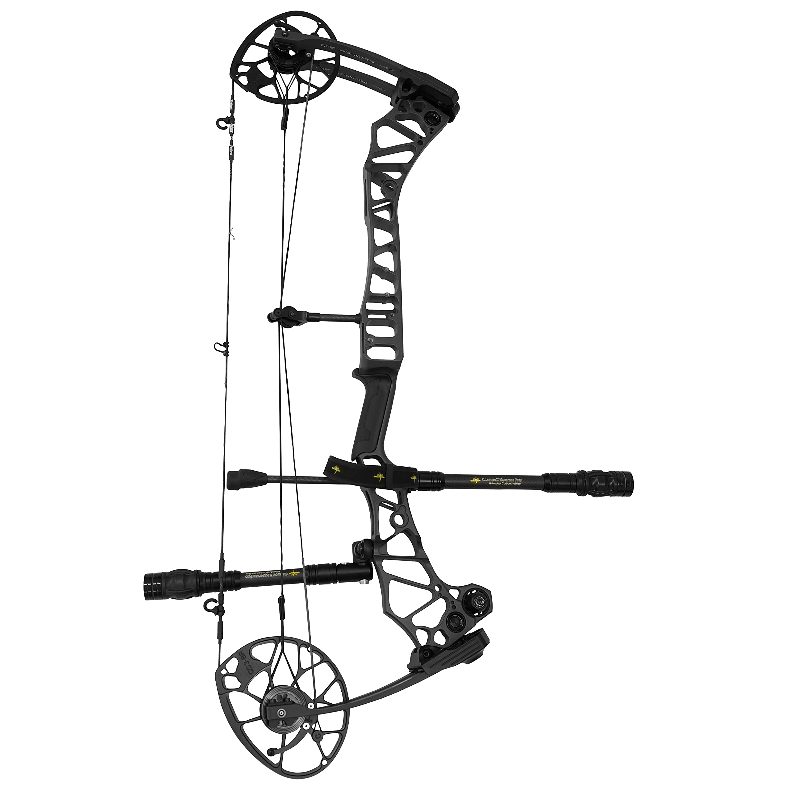 SAS Carbon X Hunting Pro Bow Stabilizer for Compound Bows with Dampener and Weights Ultra Lightweight High Modual with Matt Finish - 6in