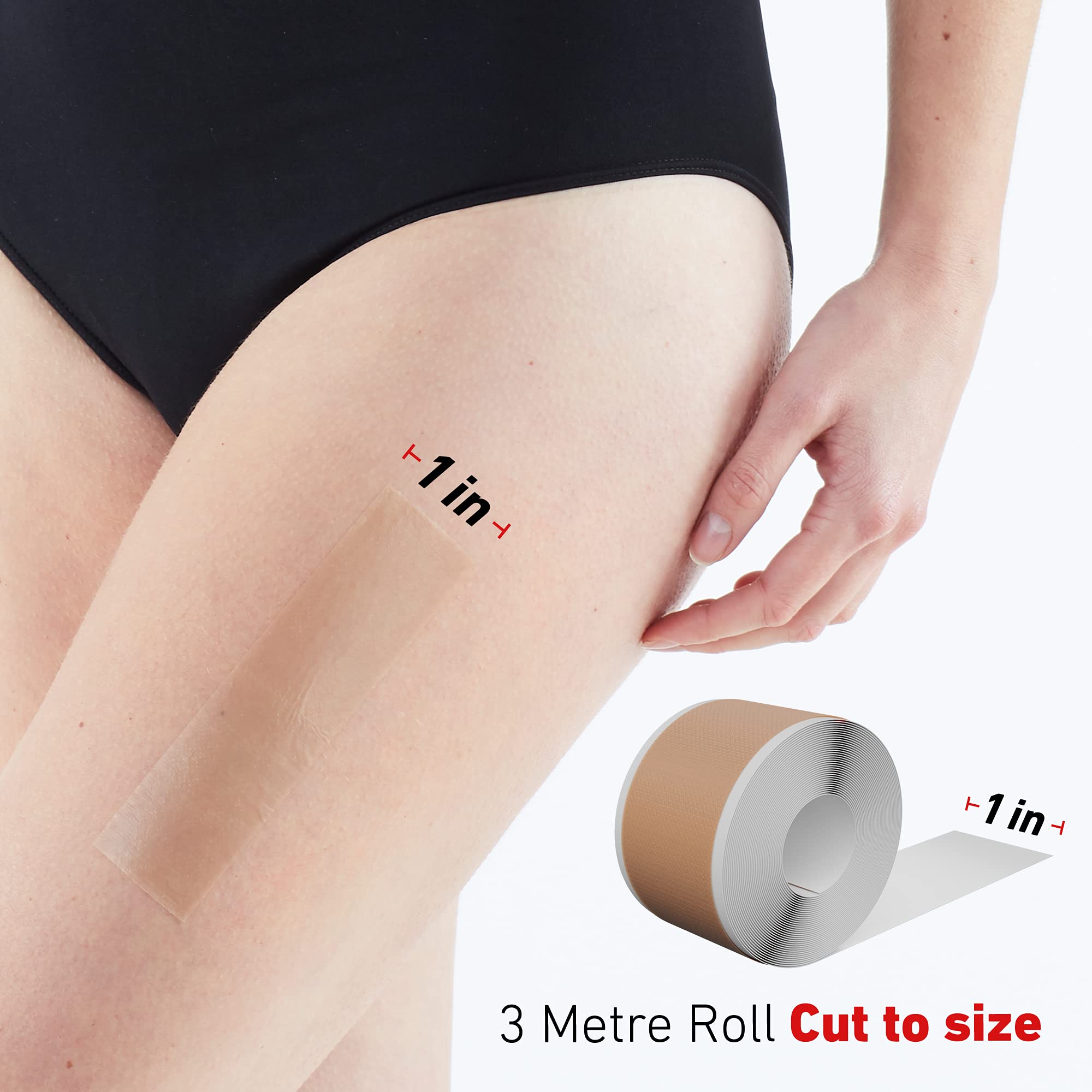 Neo G Opti-Heal Silicone Medical Tape for Wound Care – Medical Surgical Tape Sensitive Skin for Fixation of Wound Dressings, Bandages, Medical Devices - Adhesive First Aid Tape Roll -1 inch x 3.3 yd