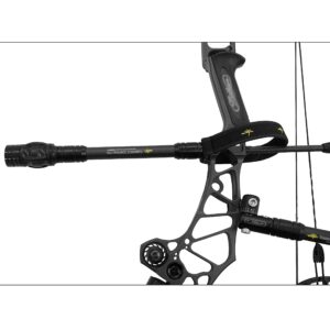 SAS Carbon X Hunting Pro Bow Stabilizer for Compound Bows with Dampener and Weights Ultra Lightweight High Modual with Matt Finish - 6in