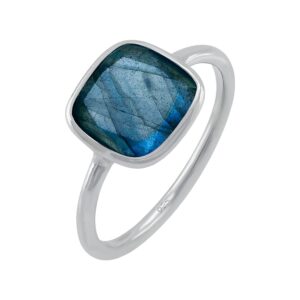 tishavi 2.85cts solitaire labradorite ring for women size 8, silver hnadmade birthstone jewelry women's day gifts for mom wife sister