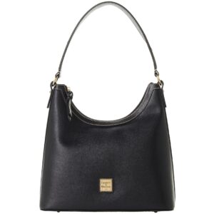 dooney & bourke handbag, saffiano hobo shoulder bag - black