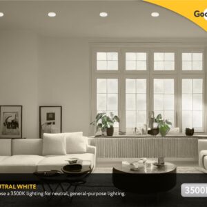 Goodlite C32 LED Chandelier Bulb, Torpedo Tip, 7W (80W Equal), Dimmable, 800 Lumens, Neutral White 3500k, 15k Hrs, Eco-Friendly, Ideal for Candelabra & Decorative Lighting, E12 Base, 1ct. (G-20144)