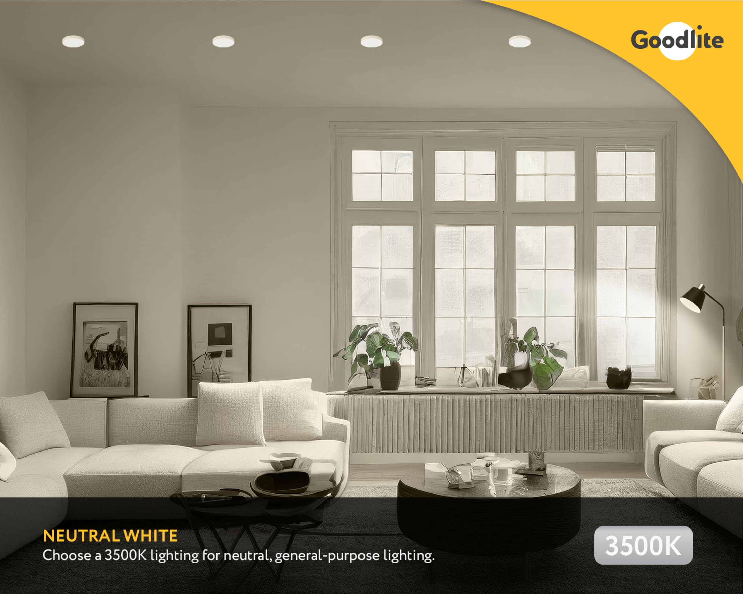 Goodlite C32 LED Chandelier Bulb, Torpedo Tip, 7W (80W Equal), Dimmable, 800 Lumens, Neutral White 3500k, 15k Hrs, Eco-Friendly, Ideal for Candelabra & Decorative Lighting, E12 Base, 1ct. (G-20144)