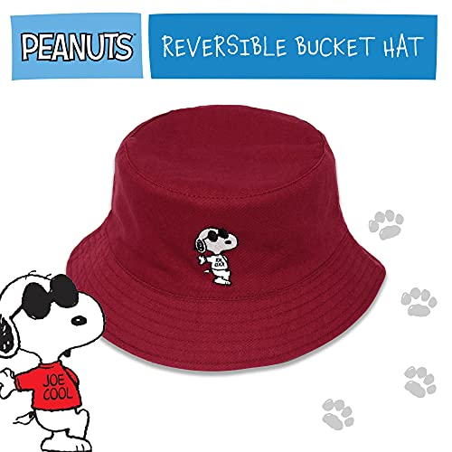 Peanuts Snoopy Bucket Hat, Packable Travel Hat, Wide Brim Summer Hat