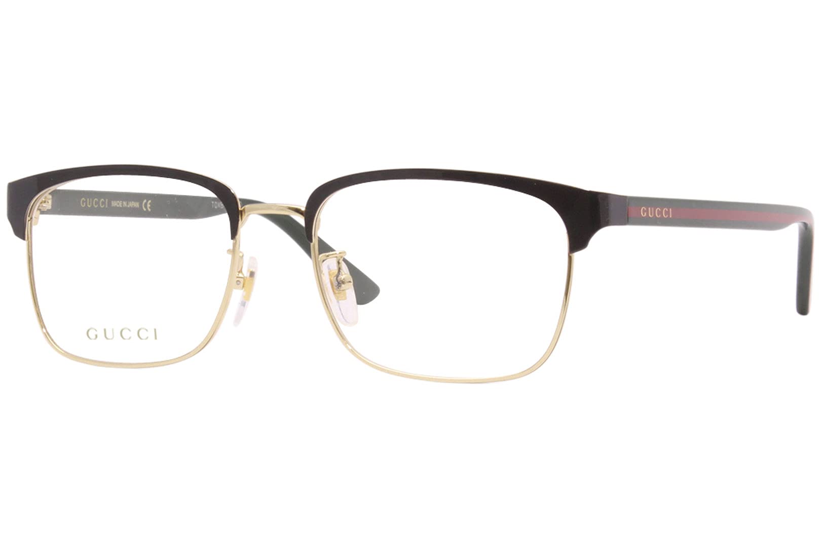 Gucci GG 0934OA 001 Green Metal Rectangle Eyeglasses 54mm