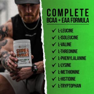 ALPHA LION Superhuman Intra Workout Powder for Men & Women, Amino Acids Drink, Muscle Recovery Supplement, BCAA Powder, Electrolytes & Hydration Mix (42 Servings, Lime Flavor)