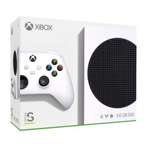 microsoft xbox series s 512gb game all-digital console, white - 2 xbox wireless controllers - 1440p gaming resolution, 4k streaming media playback, hdmi 2.1 (renewed)