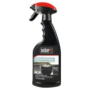 weber exterior grill cleaner, black