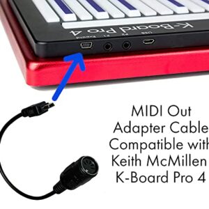 Keith McMillen Instruments USB Mini to 5-Pin DIN MIDI Out Adapter Cable | for KMI Products Only