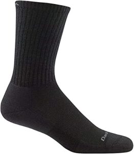 darn tough (style 1657) men's the standard lifestyle sock - (black, large) - 6 pack special