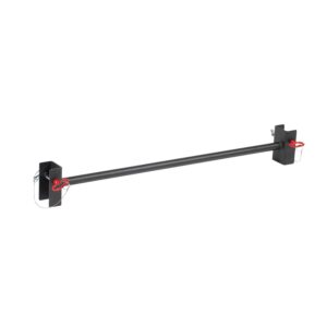 titan fitness adjustable 1.25-in pull-up bar for independent squat stand, quick pin adjustment