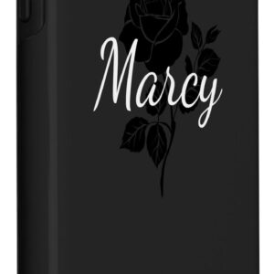 iPhone 11 Pro Marcy - Custom Black Rose Phone Cover Gray Personalized Case