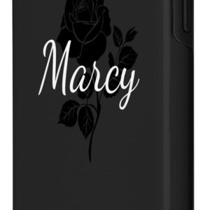 iPhone 11 Pro Marcy - Custom Black Rose Phone Cover Gray Personalized Case