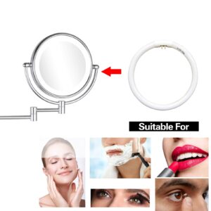 7.25 inch T5 22W Circular Bulb Light Replacement for Floxite, Zadro, Rialto Makeup Magnifying Vanity Mirror, FC22 Surround Fluorescent Lamp 6500K Daylight