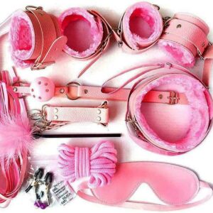 Amoldar Bundle Adjustable Leather Sport Accessories Kit 10pcs (Pink)