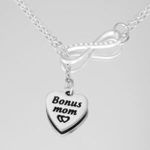 Kivosliviz Bonus Mom Necklace Gifts for Women Step Mom Mother in Law Stuff Ornament from Daughter-in-law Jewelry Stepmom Necklace