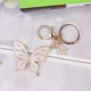 Butterfly Keychain - Cute Key Chains,Butterfly Gift,Crystal Bling Diamond keychain,Butterfly Accessories for Women Car Keys