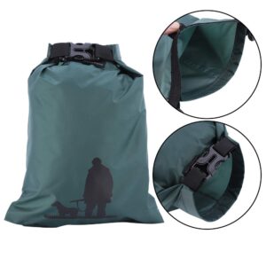 Camping Equipment Storage Dry Bags, Waterproof Bag Storage, 3pcs Foldable Green Dry Bag Storage for Sailing Hiking Rafting Kayaking