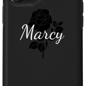 iPhone 11 Pro Marcy - Custom Black Rose Phone Cover Gray Personalized Case