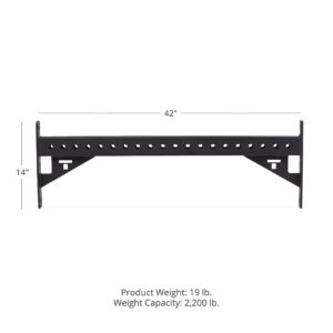 Titan Fitness T-3 Series Crossmember with Gussets, 2" x 3" Stabilizer Bar Power Rack Connector