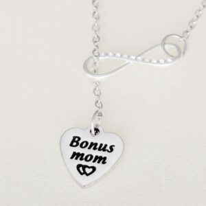 Kivosliviz Bonus Mom Necklace Gifts for Women Step Mom Mother in Law Stuff Ornament from Daughter-in-law Jewelry Stepmom Necklace