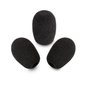 lefxmophy g633 foam pop filter replacement for logitech g933 g433 g533 g633 g733 / razer tetra streaming/kraken gaming headset microphone windscreen mic cover, 3-pack